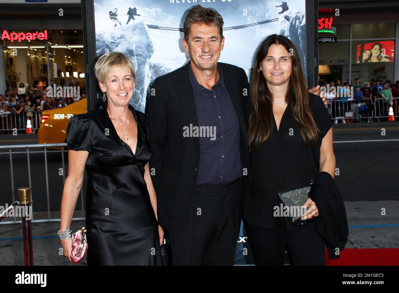 Producer Nicky Kentish Barnes, from left, Producer Tim Bevan and ...