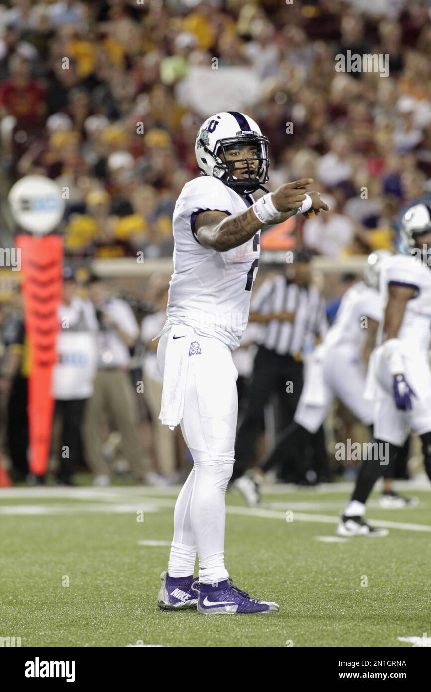 TCU quarterback Trevone Boykin (2) plays against Minnesota during an ...