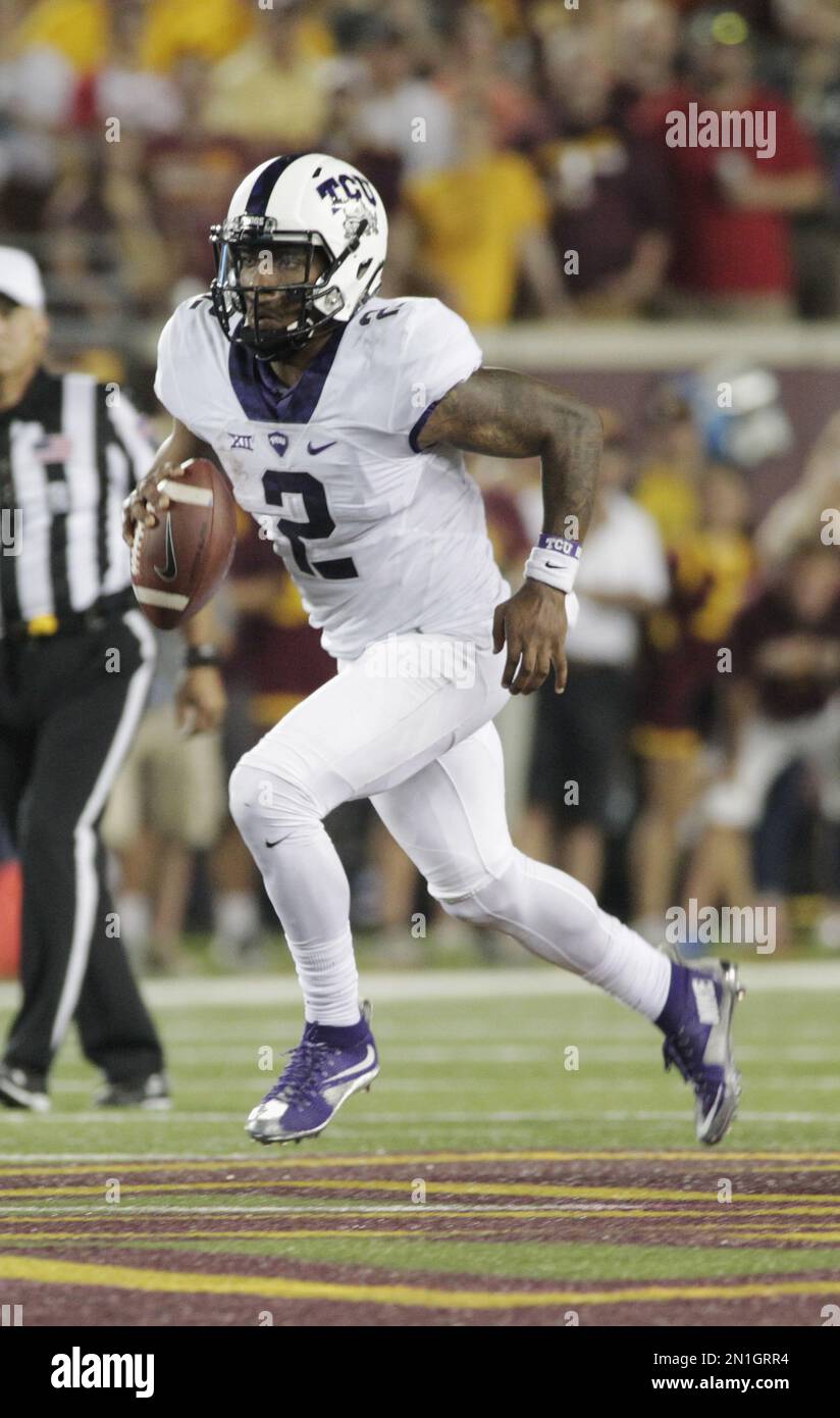 TCU quarterback Trevone Boykin (2) plays against Minnesota during an ...