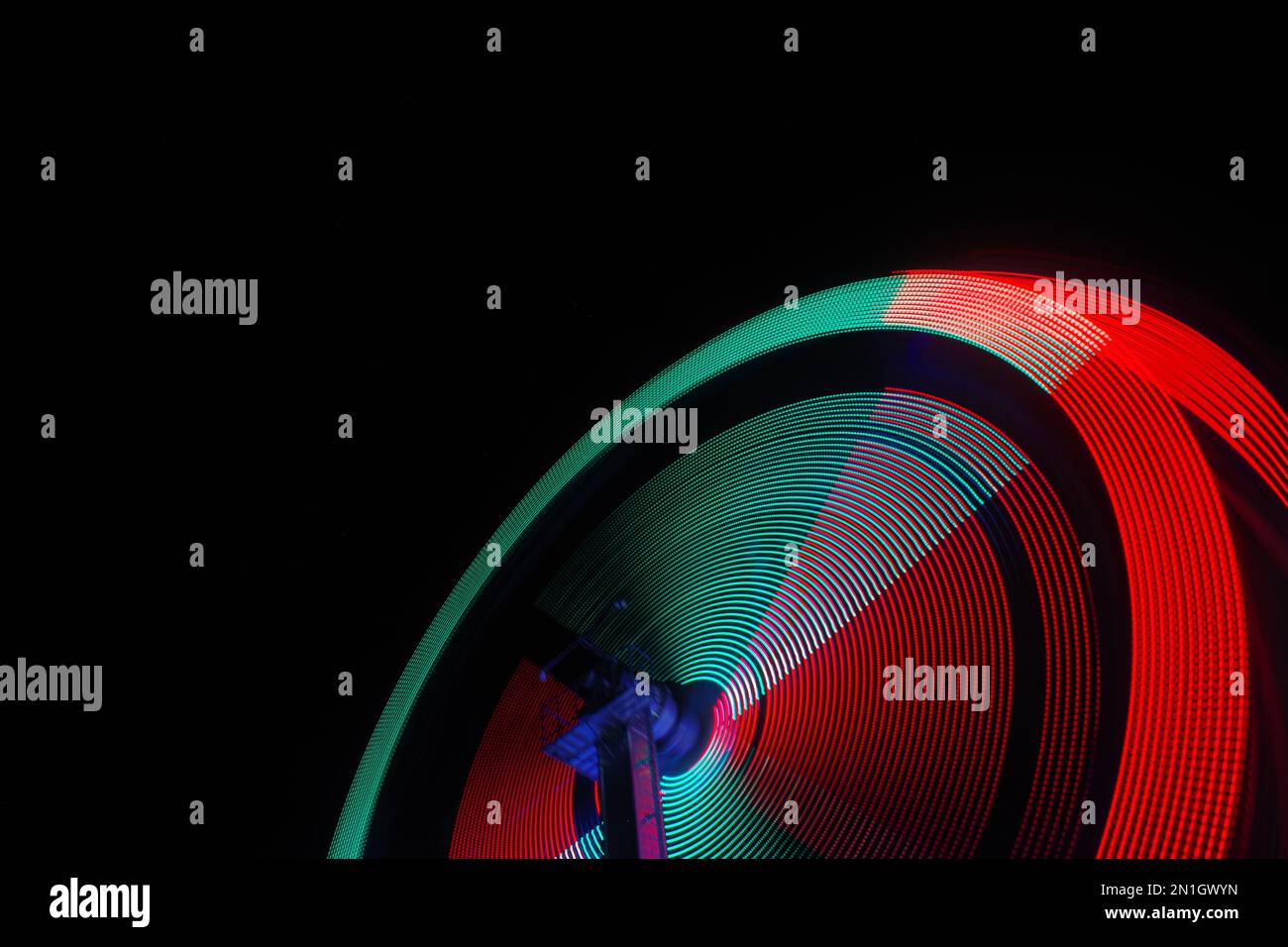 long exposure spinning lights Stock Photo - Alamy