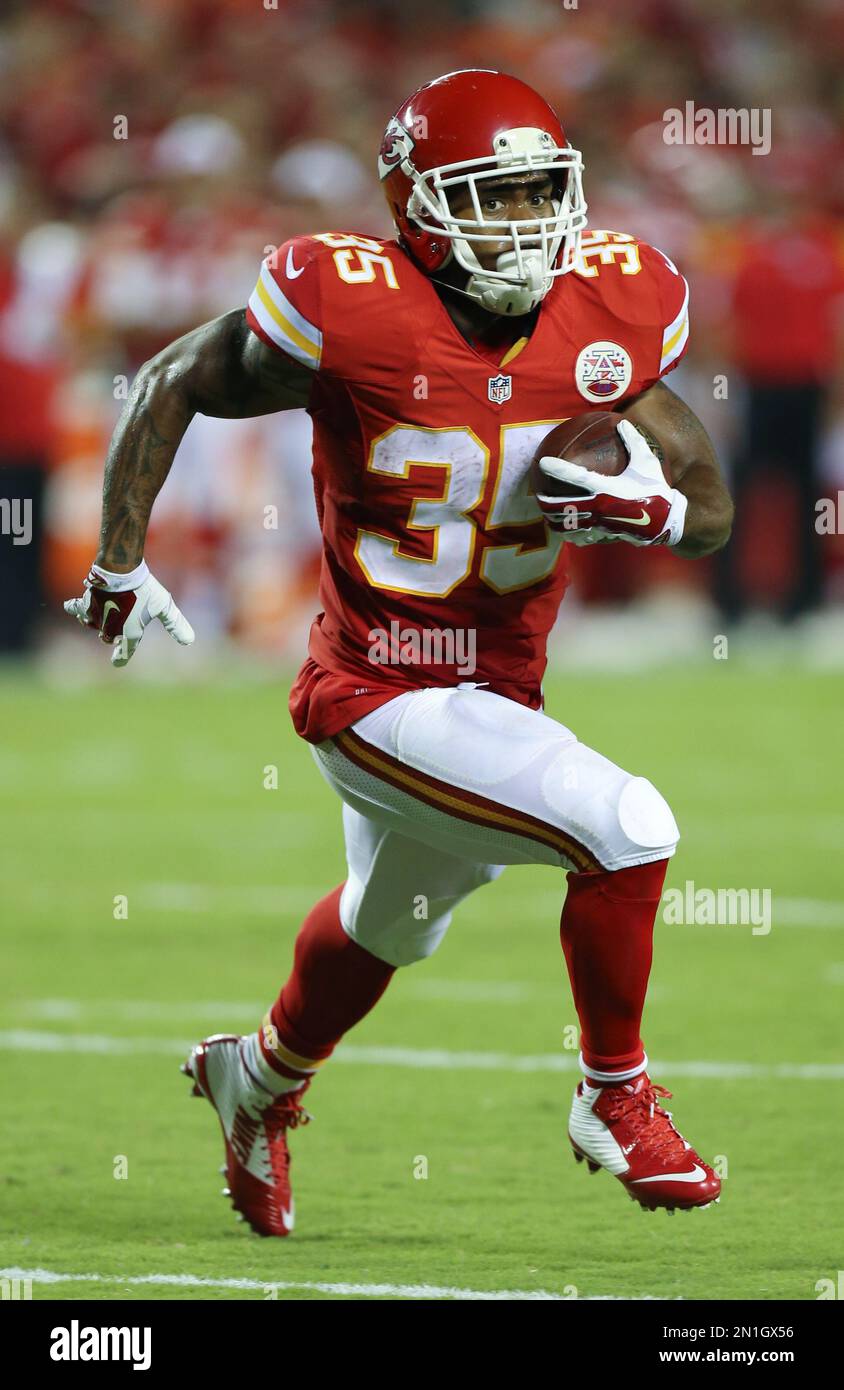 Kansas City Chiefs running back Charcandrick West (35) runs down field ...