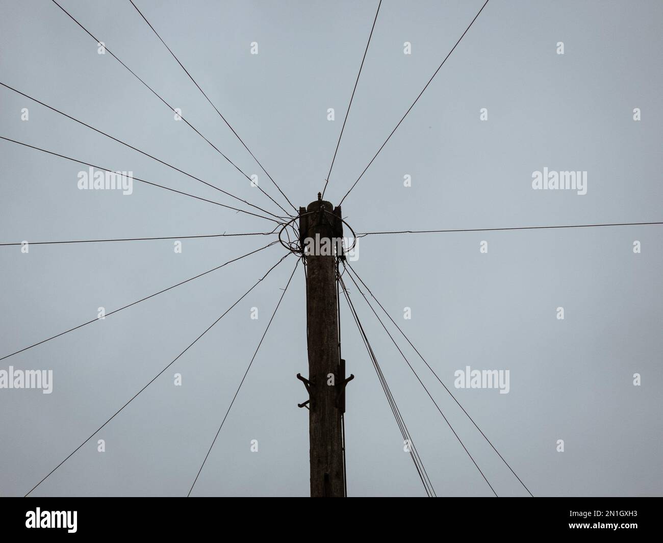 Old telephone pole hi-res stock photography and images - Alamy