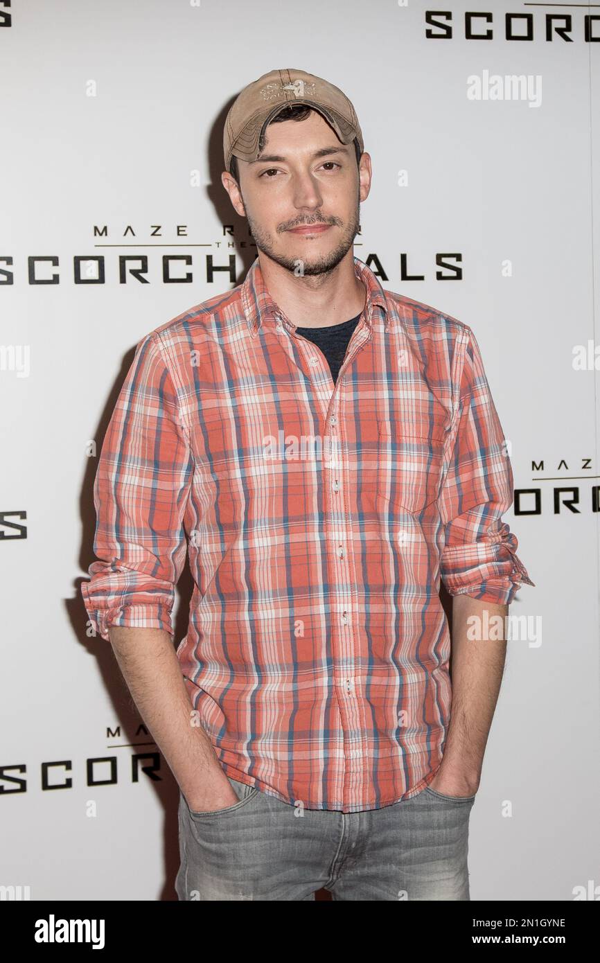 Director Wes Ball poses for photographers upon arrival at the premiere ...