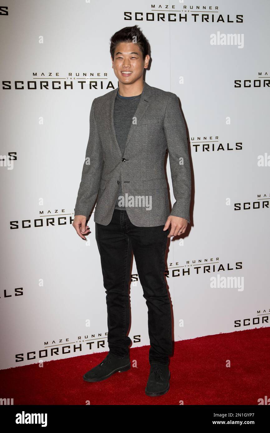 Ki Hong Lee poses for photographers upon arrival at the premiere of the ...