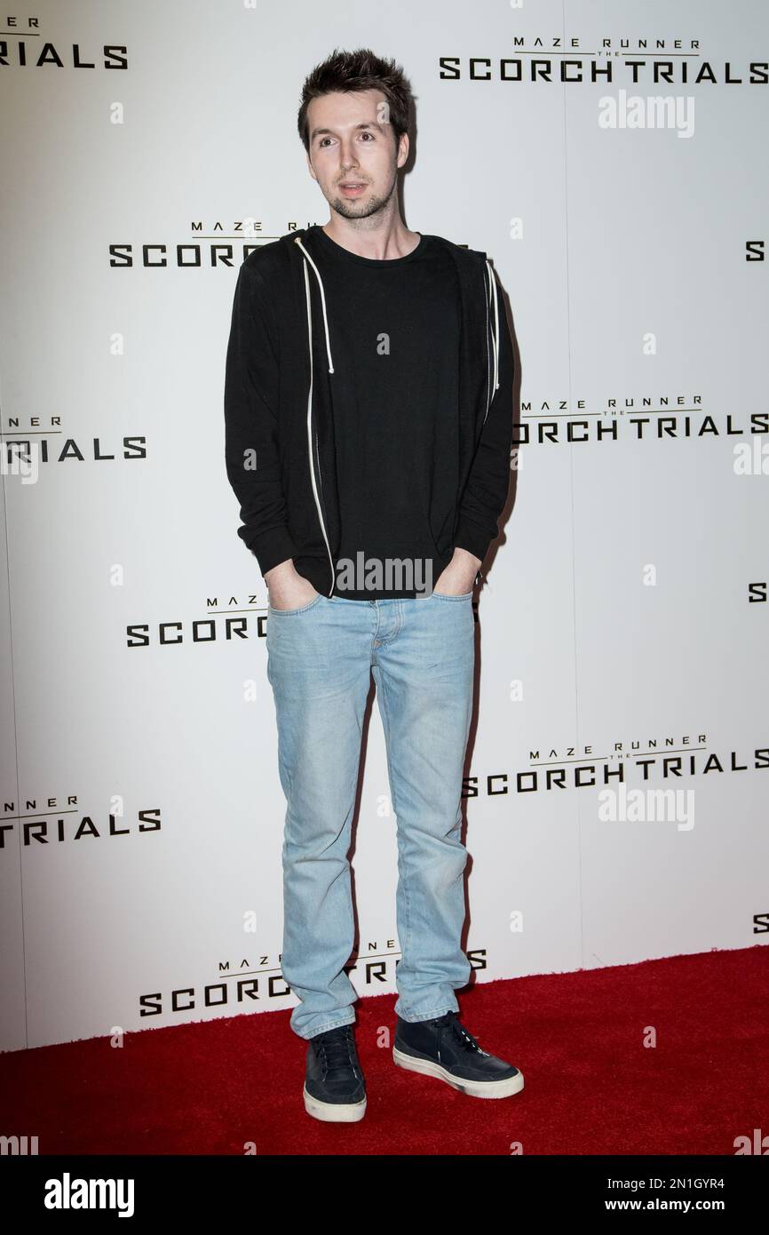Callum Mcginley poses for photographers upon arrival at the premiere of ...