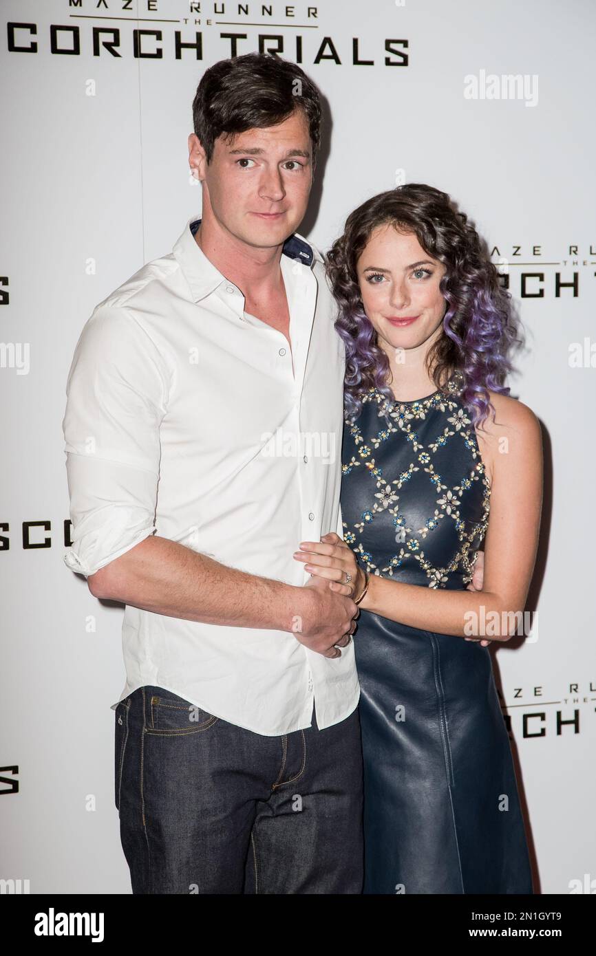 Benjamin Walker and Kaya Scodelario pose for photographers upon arrival at the premiere of the ...