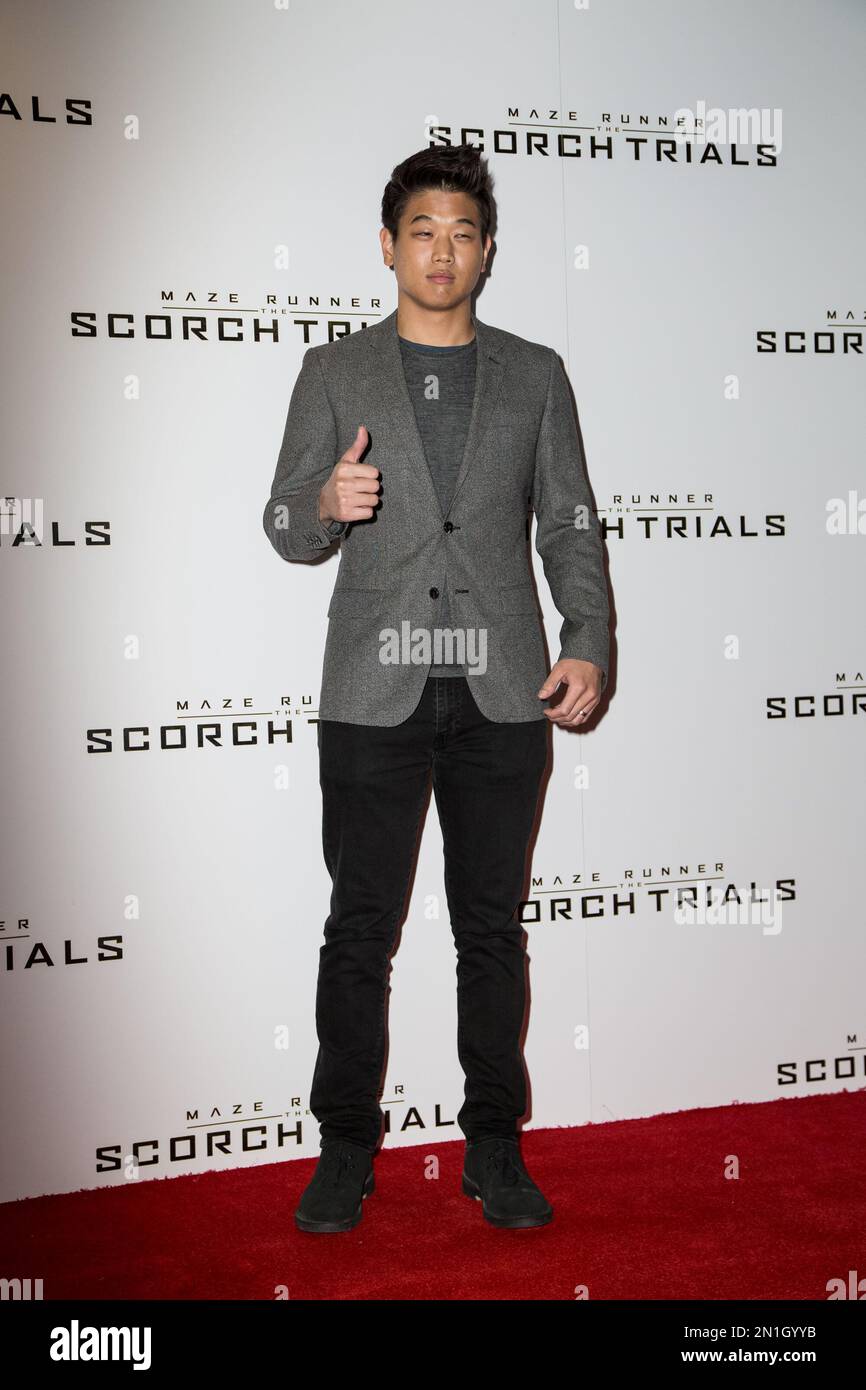 Ki Hong Lee poses for photographers upon arrival at the premiere of the ...