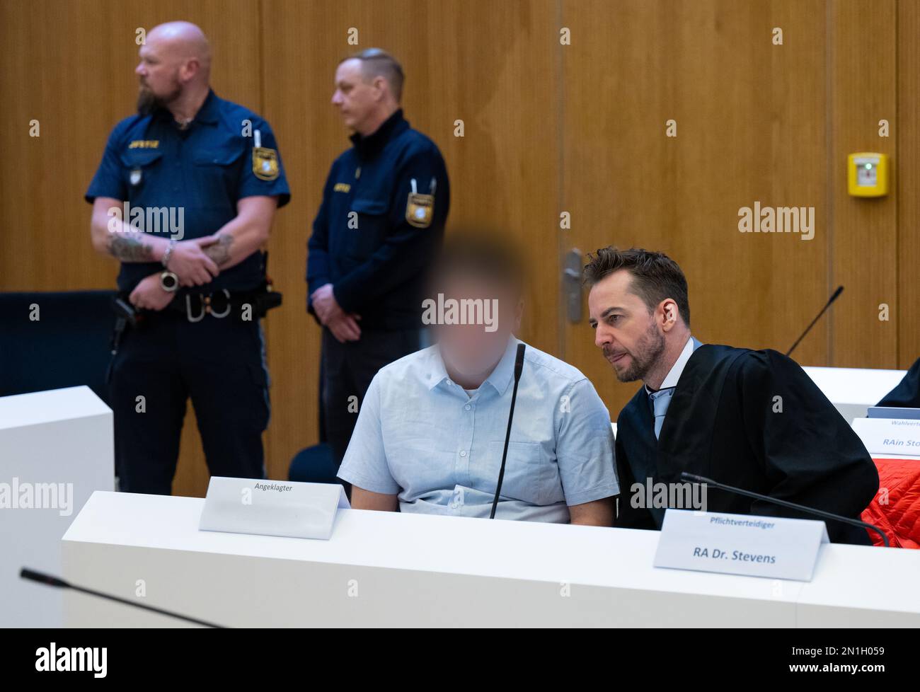 Munich, Germany. 06th Feb, 2023. One of two men charged with murder ...
