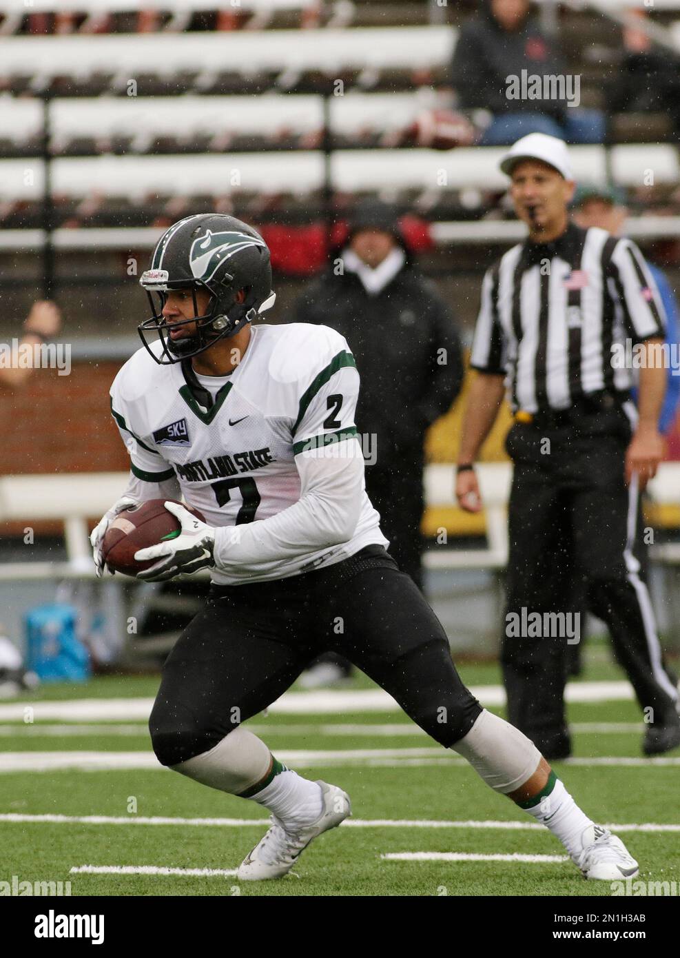 Portland State quarterback Paris Penn (2) runs the ball against ...