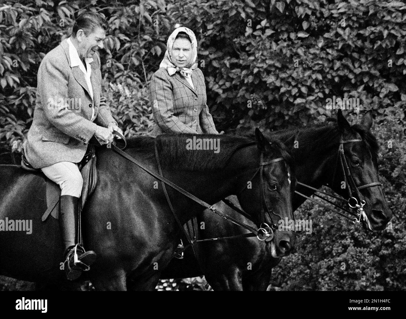 FILE - In this June 8, 1982 file photo, of U.S. President Ronald Reagan ...