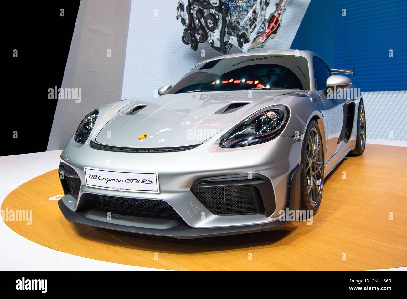 Porsche 718 Cayman GT4 RS on display at The 39th Thailand International ...