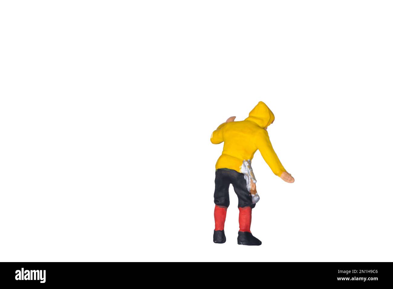 Mountaineer, climber in action position, silhouette of mountaineer ...