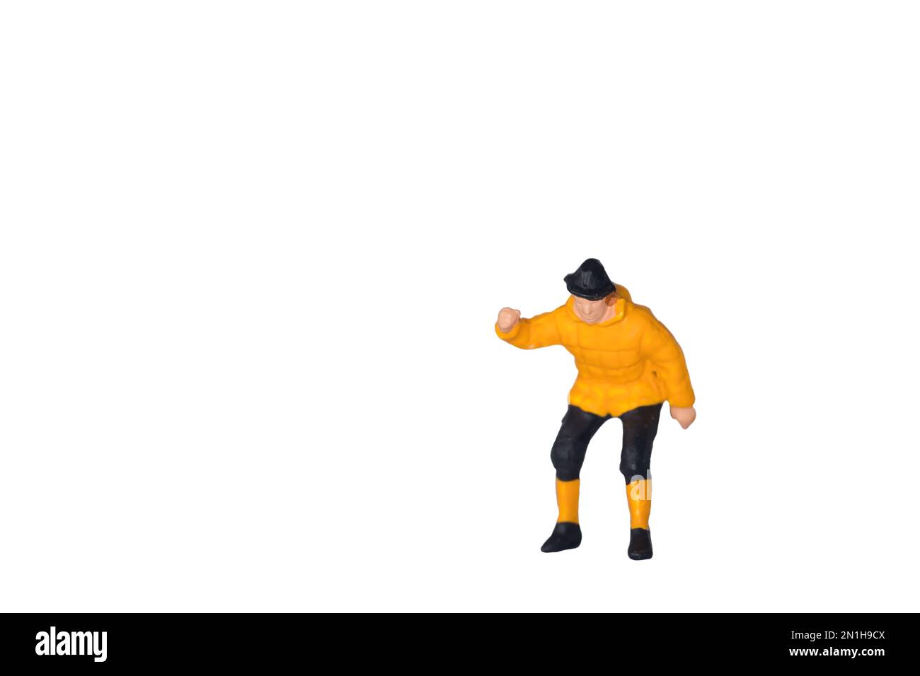 Mountaineer, climber in action position, silhouette of mountaineer ...