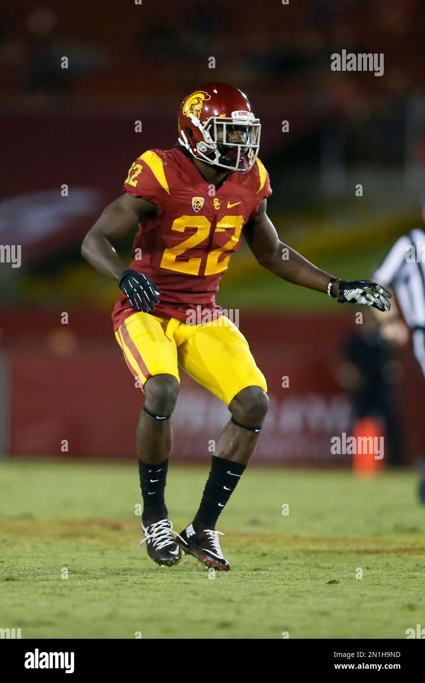 Southern California safety Leon McQuay III moves against Arkansas State ...