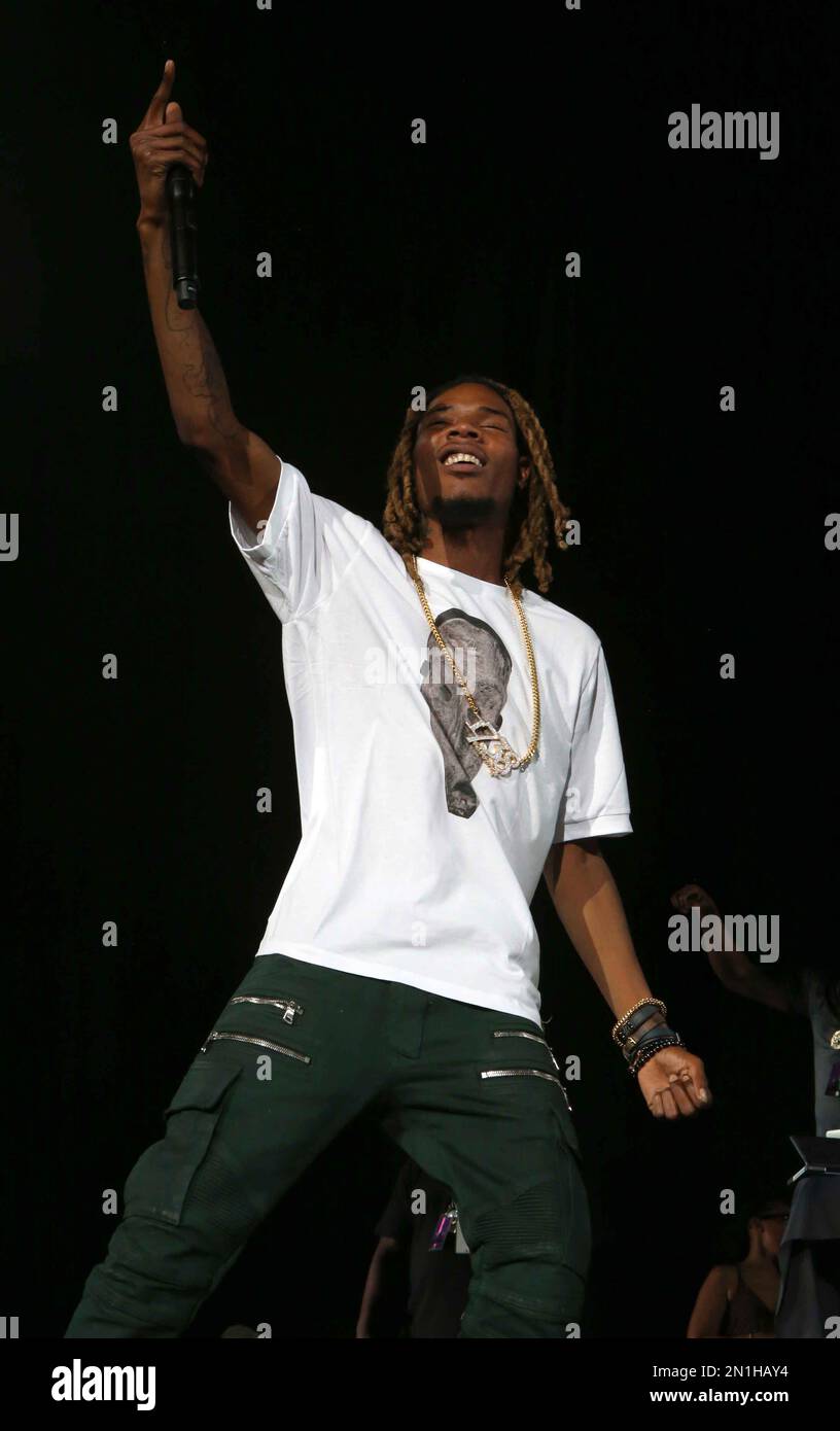 Fetty Wap performs during the One Hell of a Nite Tour 2015 at Aaron's ...