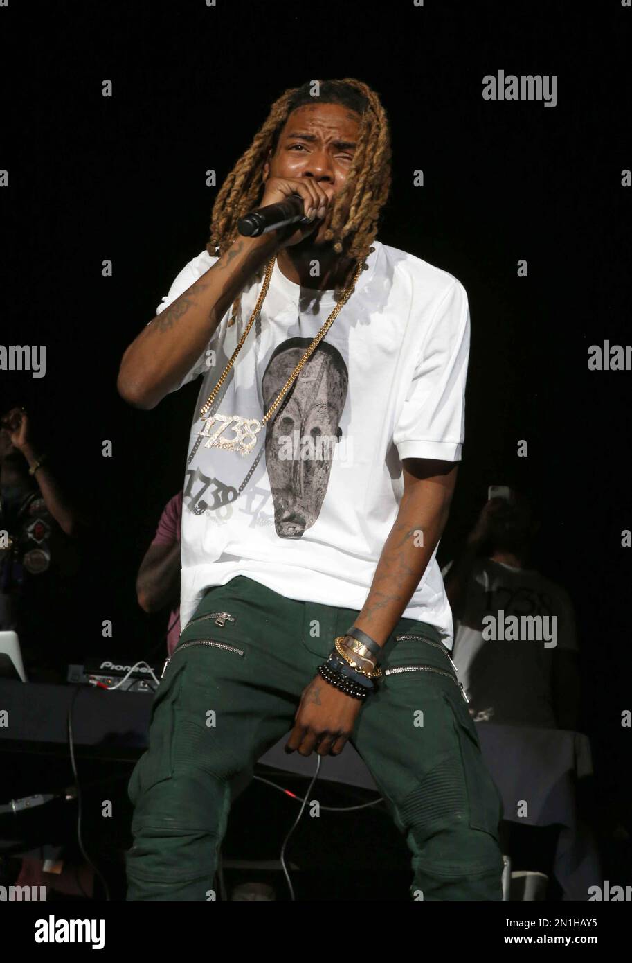 Fetty Wap performs during the One Hell of a Nite Tour 2015 at Aaron's ...