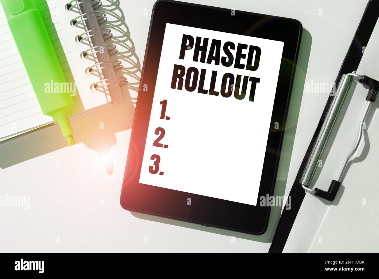 Sign displaying Phased Rollout. Business idea the practice of ...