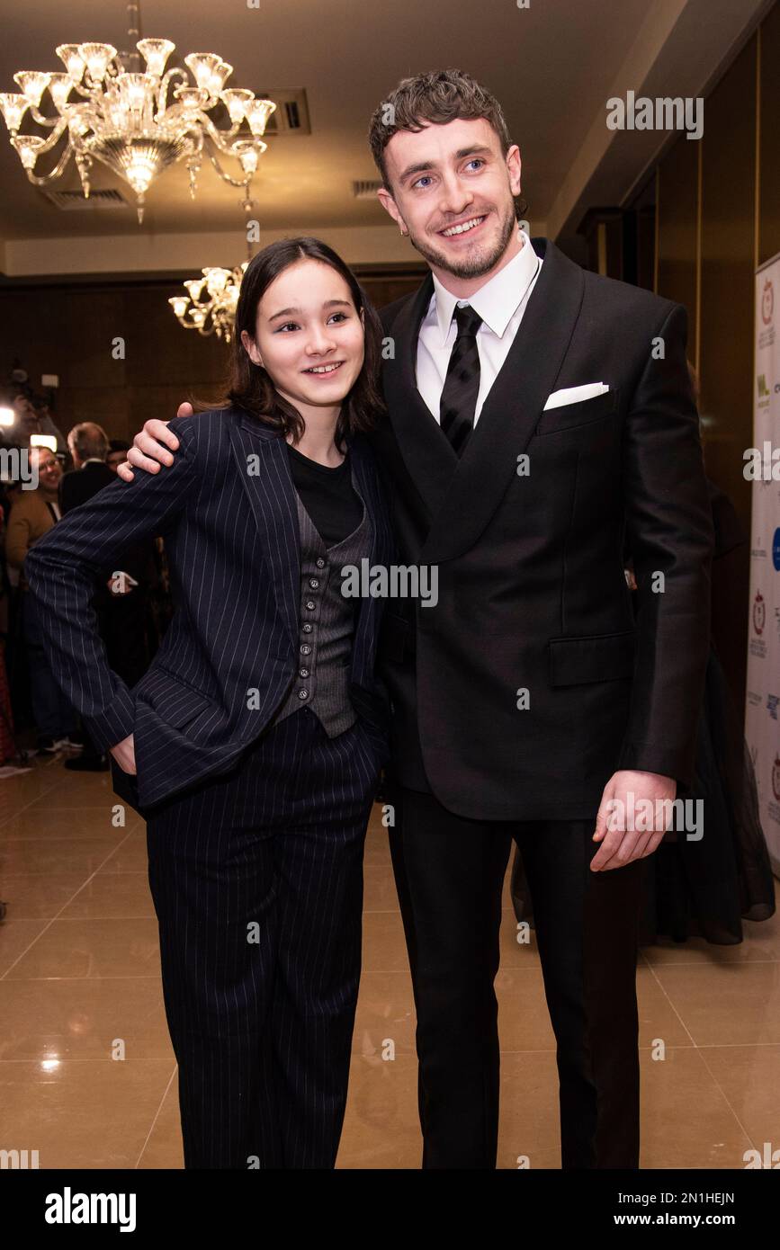 Frankie Corio and Paul Mescal pose for photographers upon arrival at ...