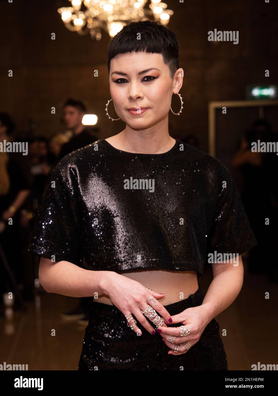 Anna Leong Brophy poses for photographers upon arrival at the Critics ...
