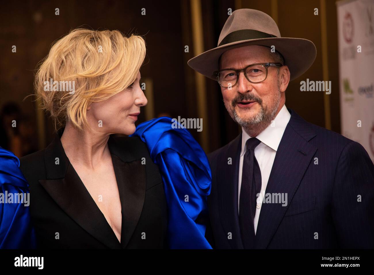 Cate Blanchett and Todd Field pose for photographers upon arrival at the Critics' Circle Film ...