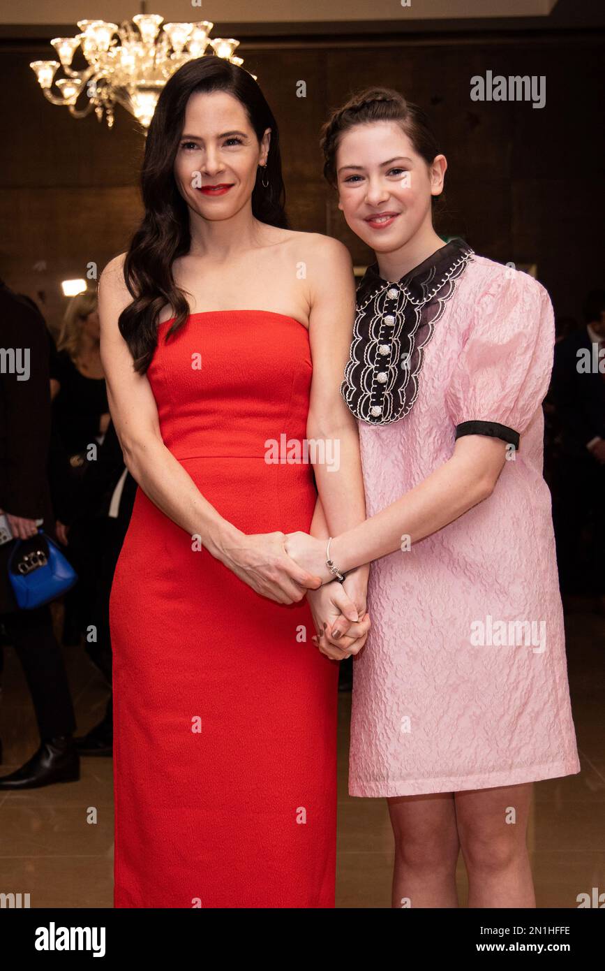 Kíla Lord Cassidy And Elaine Cassidy Pose For Photographers Upon Arrival At The Critics Circle