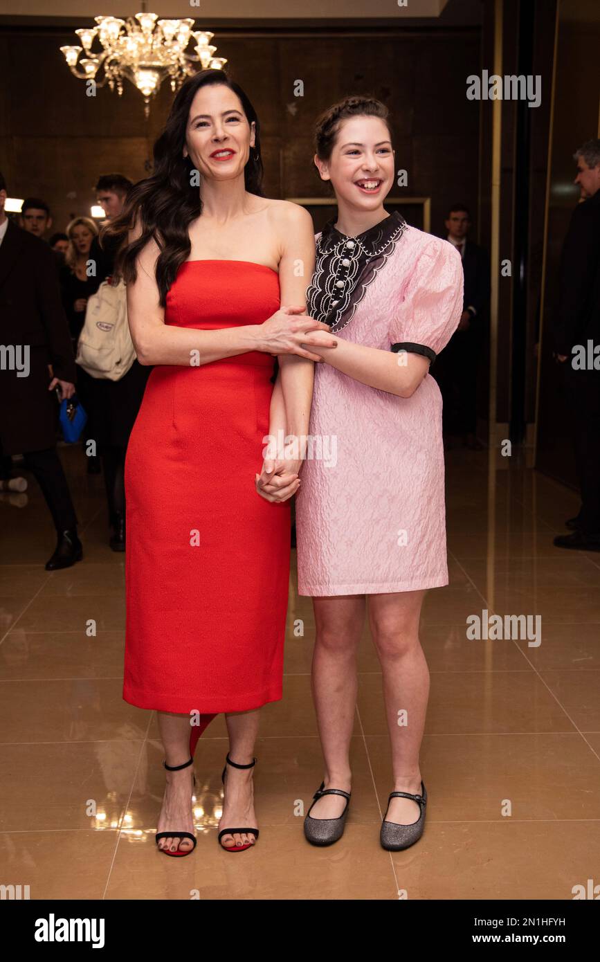 Kíla Lord Cassidy And Elaine Cassidy Pose For Photographers Upon Arrival At The Critics Circle