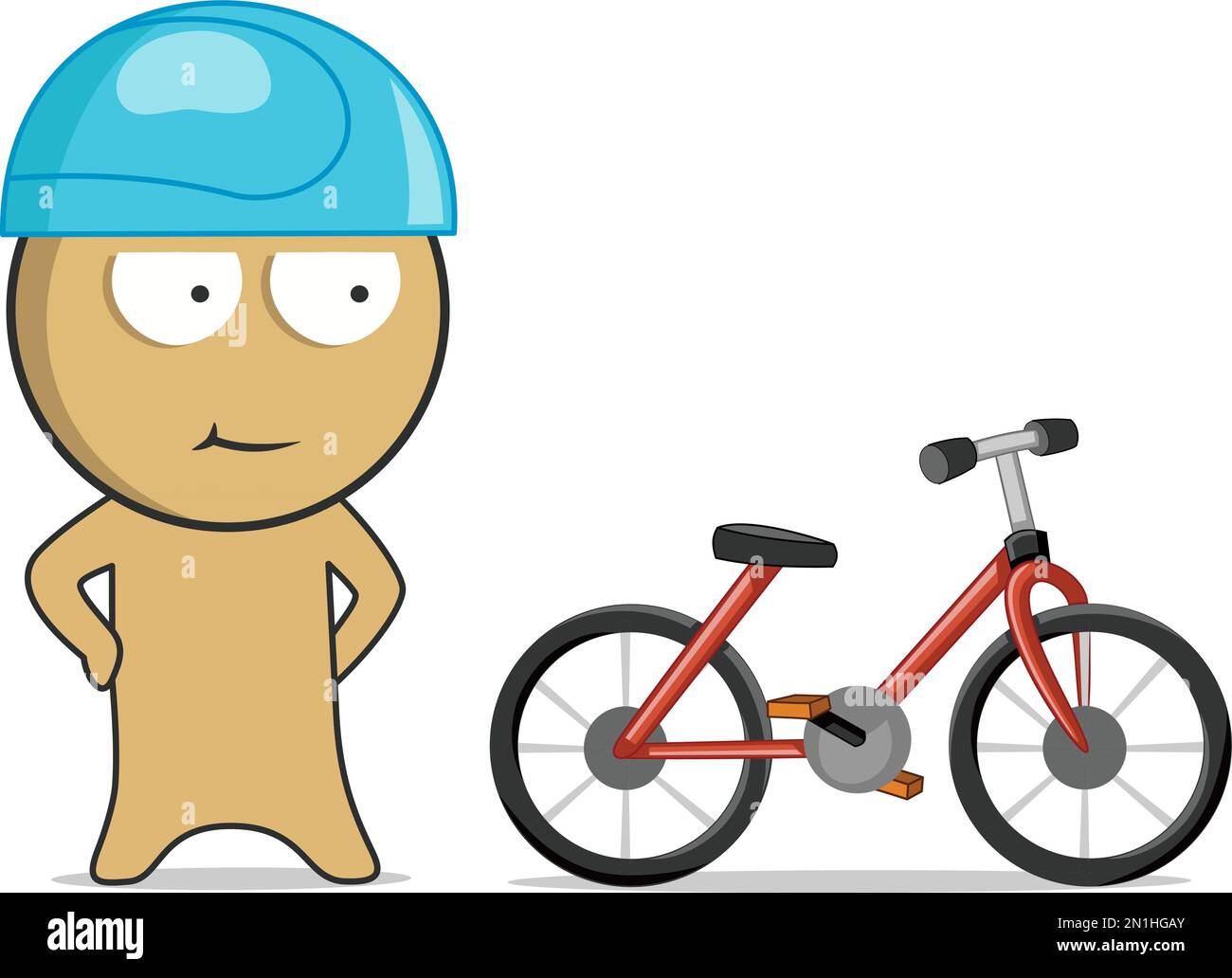 Man riding bicycle in helmet Cut Out Stock Images & Pictures - Alamy