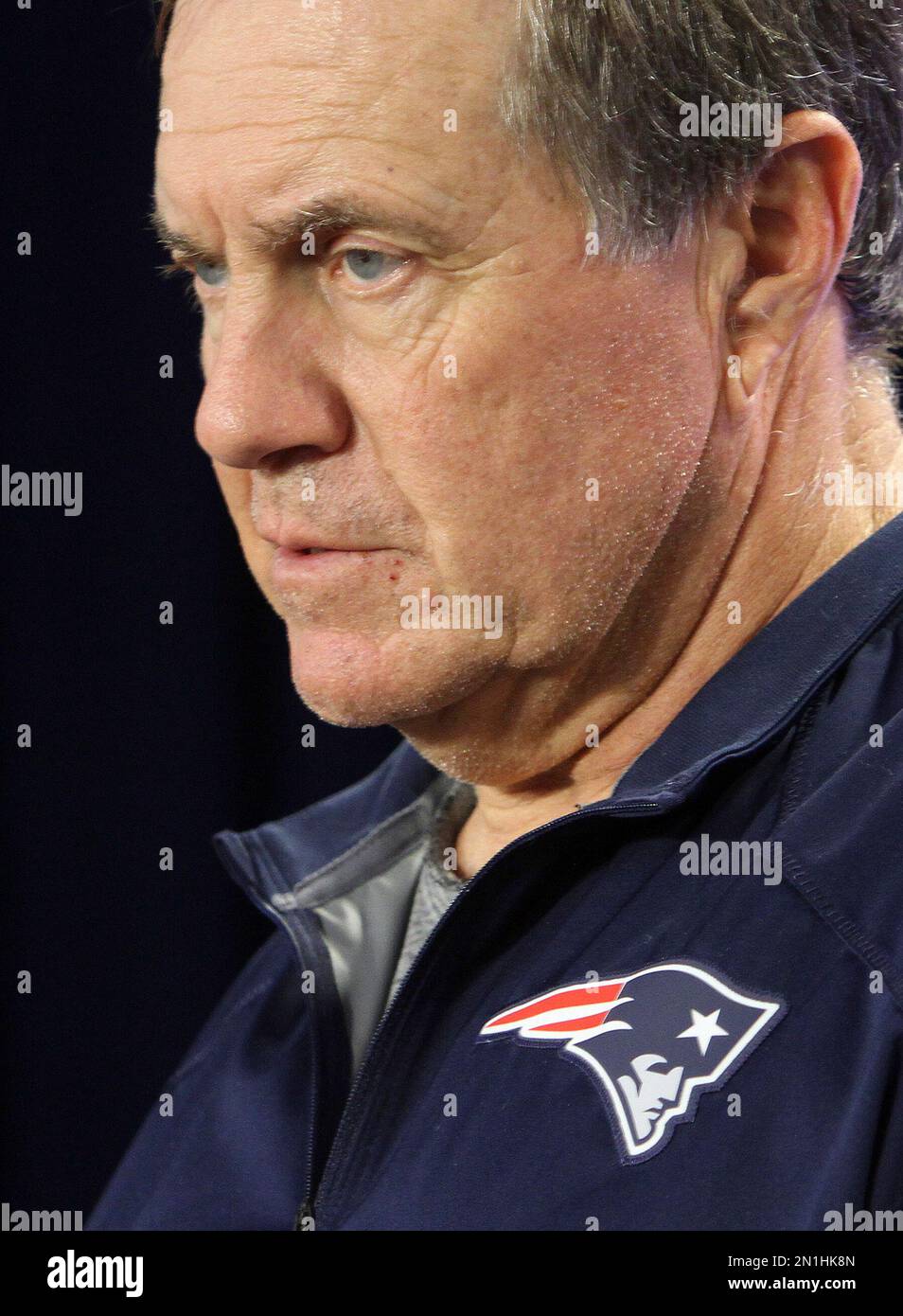 New England Patriots football head coach Bill Belichick speaks before ...