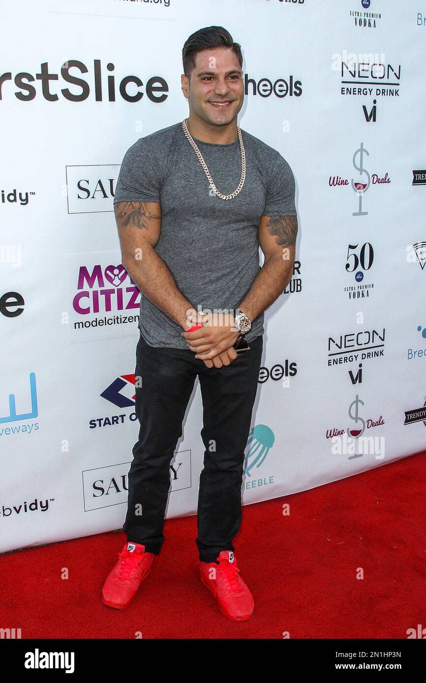 Ronnie Ortiz-Magro attends the World's Largest Pizza Festival held at a ...