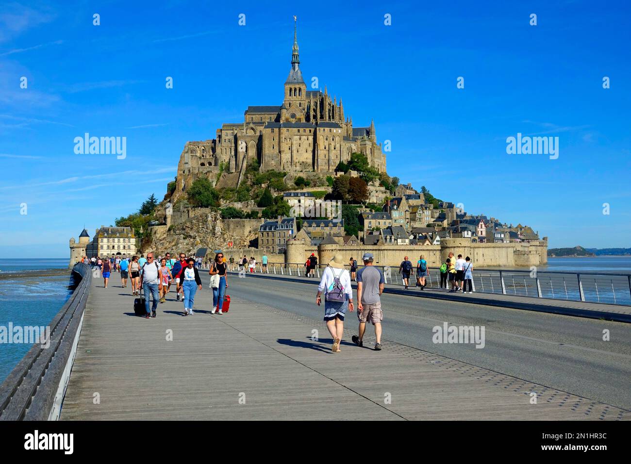 Mont Saint-Michel / Saint Michael's Mount abbey, Normandy, France Stock ...