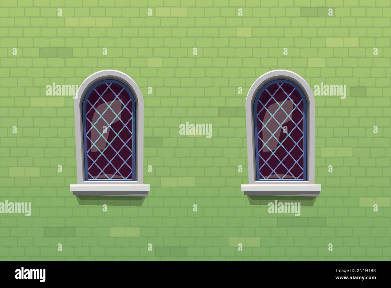 Church interior windows Stock Vector Images - Alamy