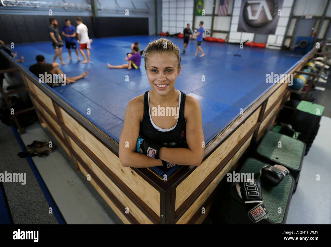 FILE - In this Monday, April 13, 2015, file photo, mixed martial arts ...