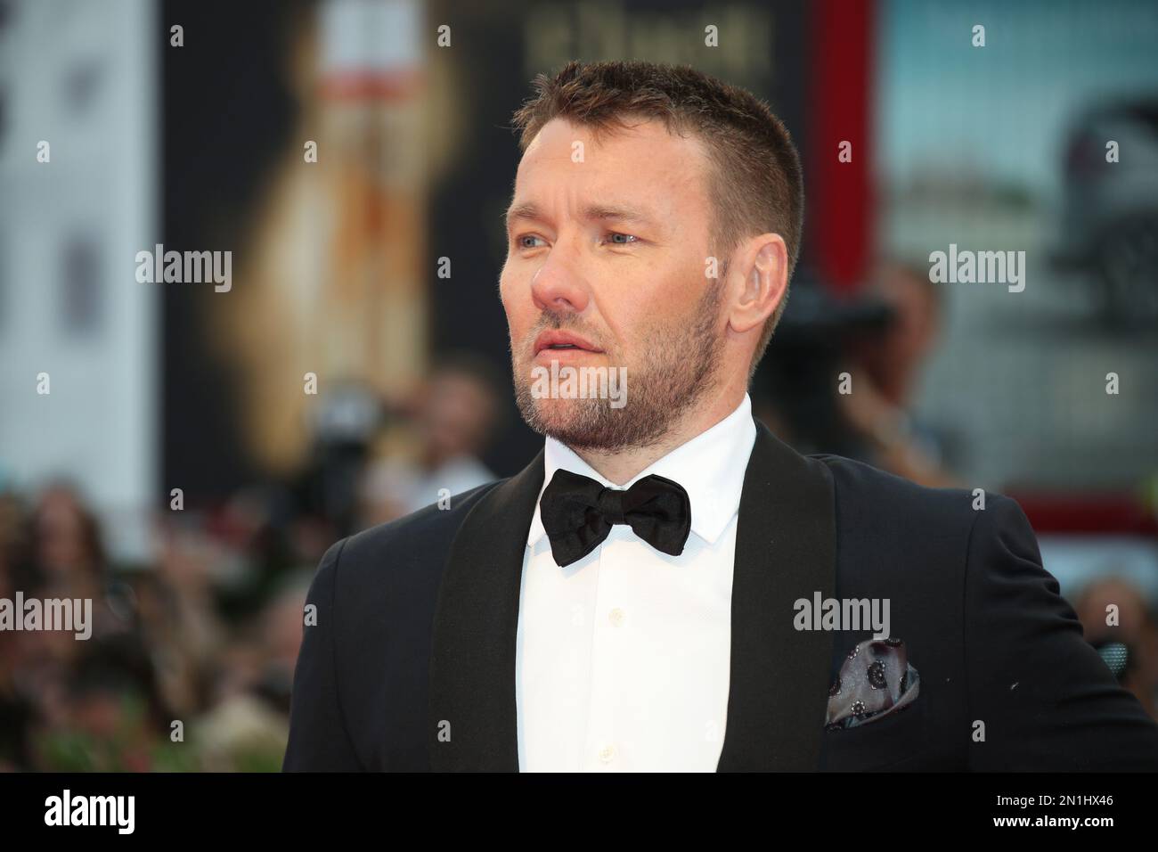 Joel Edgerton poses for photographers upon arrival for the film Black ...