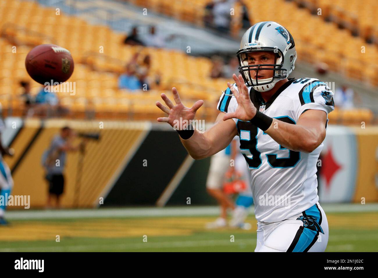 Carolina Panthers linebacker Jason Trusnik (93) before an NFL football ...
