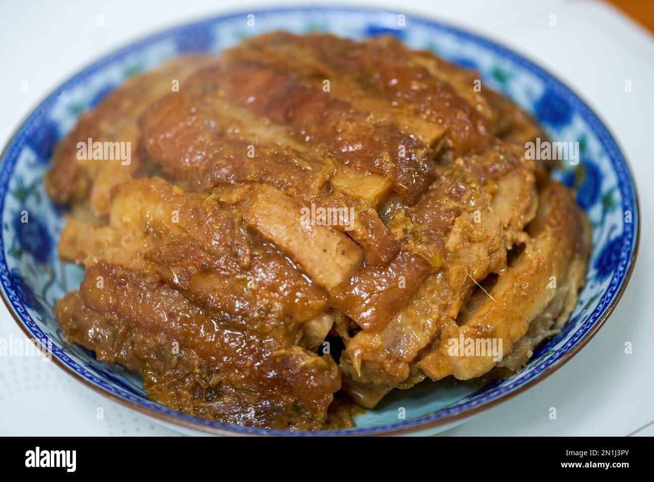A mellow and delicious taro braised pork, Chinese food Stock Photo - Alamy