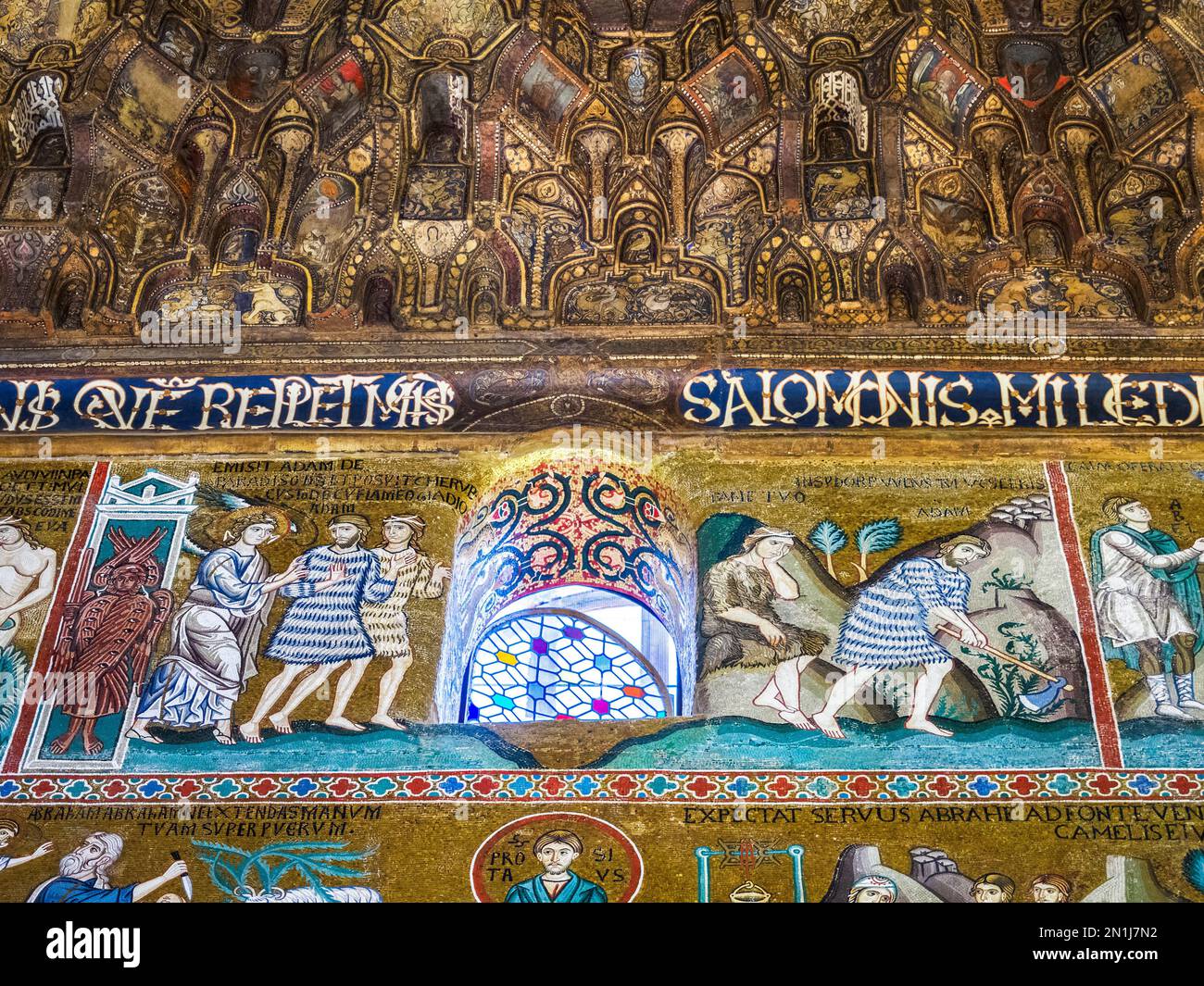 Byzantine mosaics depicting episodes from the book of Genesis - the ...