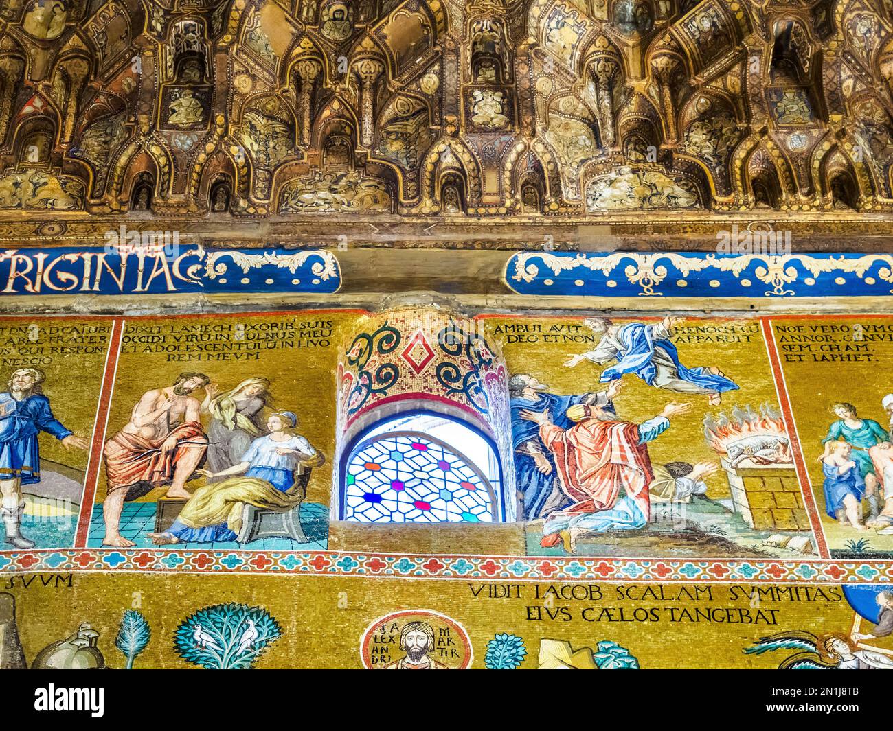 Byzantine mosaics in the Palatine Chapel of the Norman Palace in ...