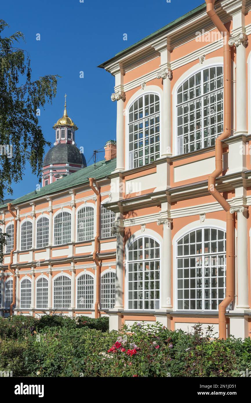 St. Petersburg, Alexander Nevsky Lavra, male Orthodox monastery Stock ...