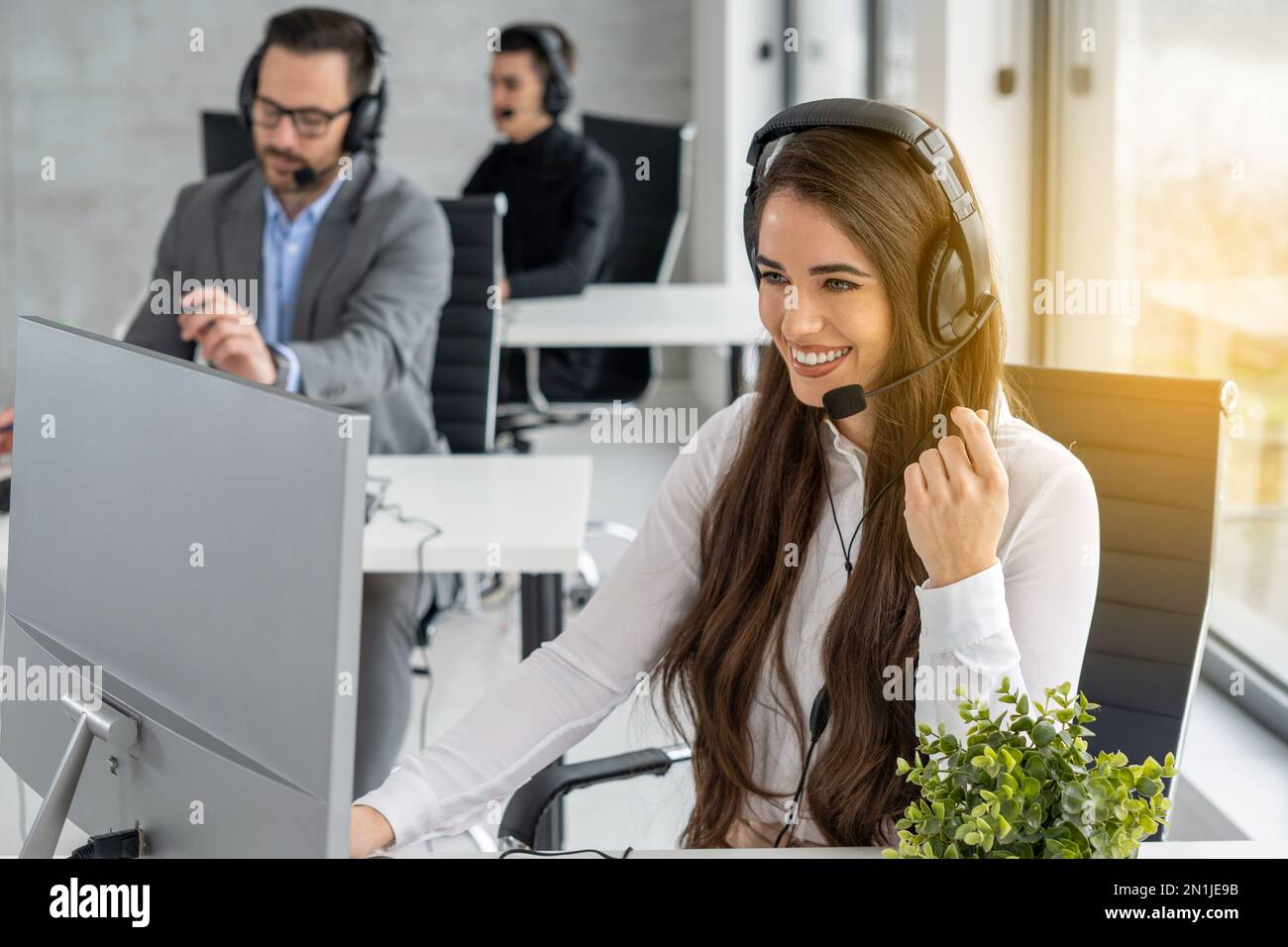 Computer operator hi-res stock photography and images - Alamy