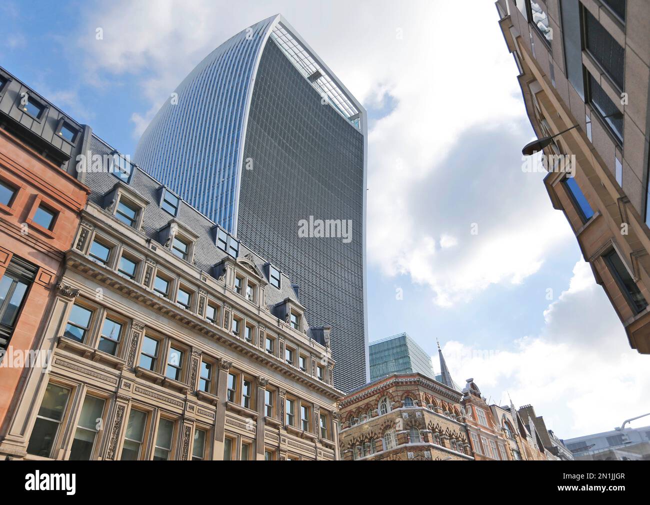 London's Walkie Talkie building, rear center, was judged UK's worst ...