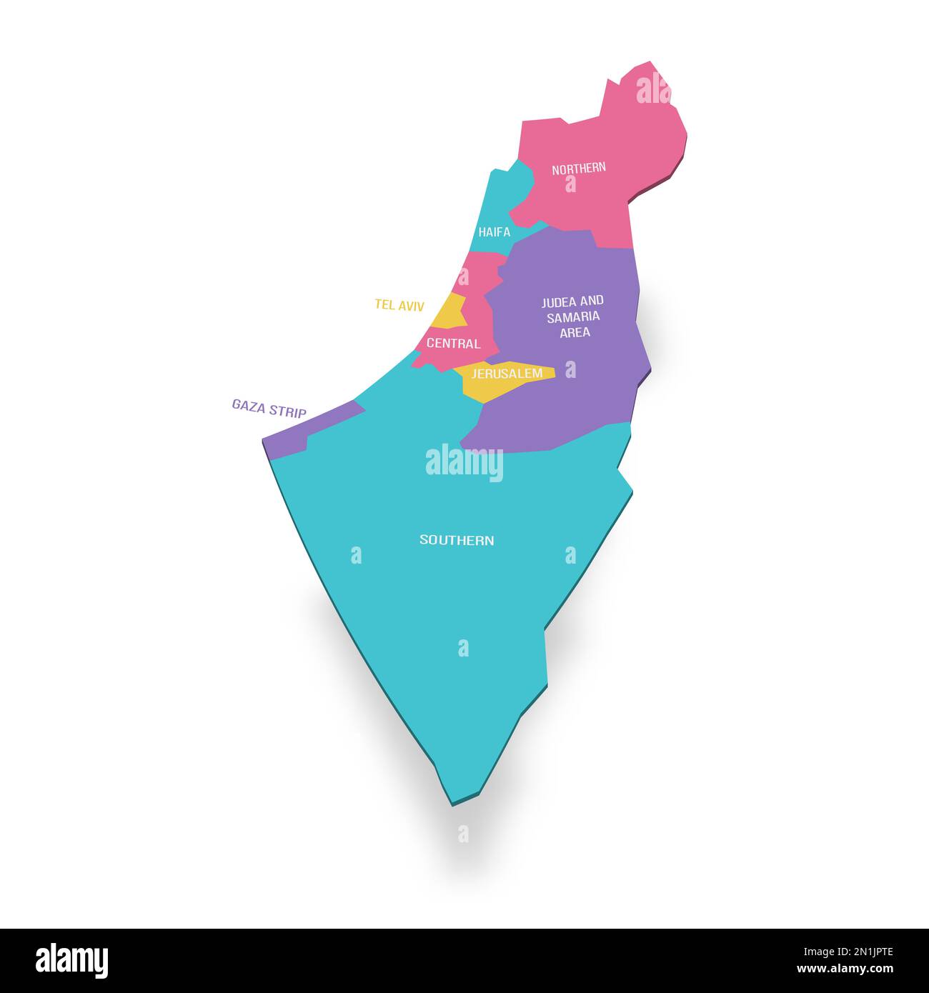 Gaza strip map Cut Out Stock Images & Pictures - Alamy
