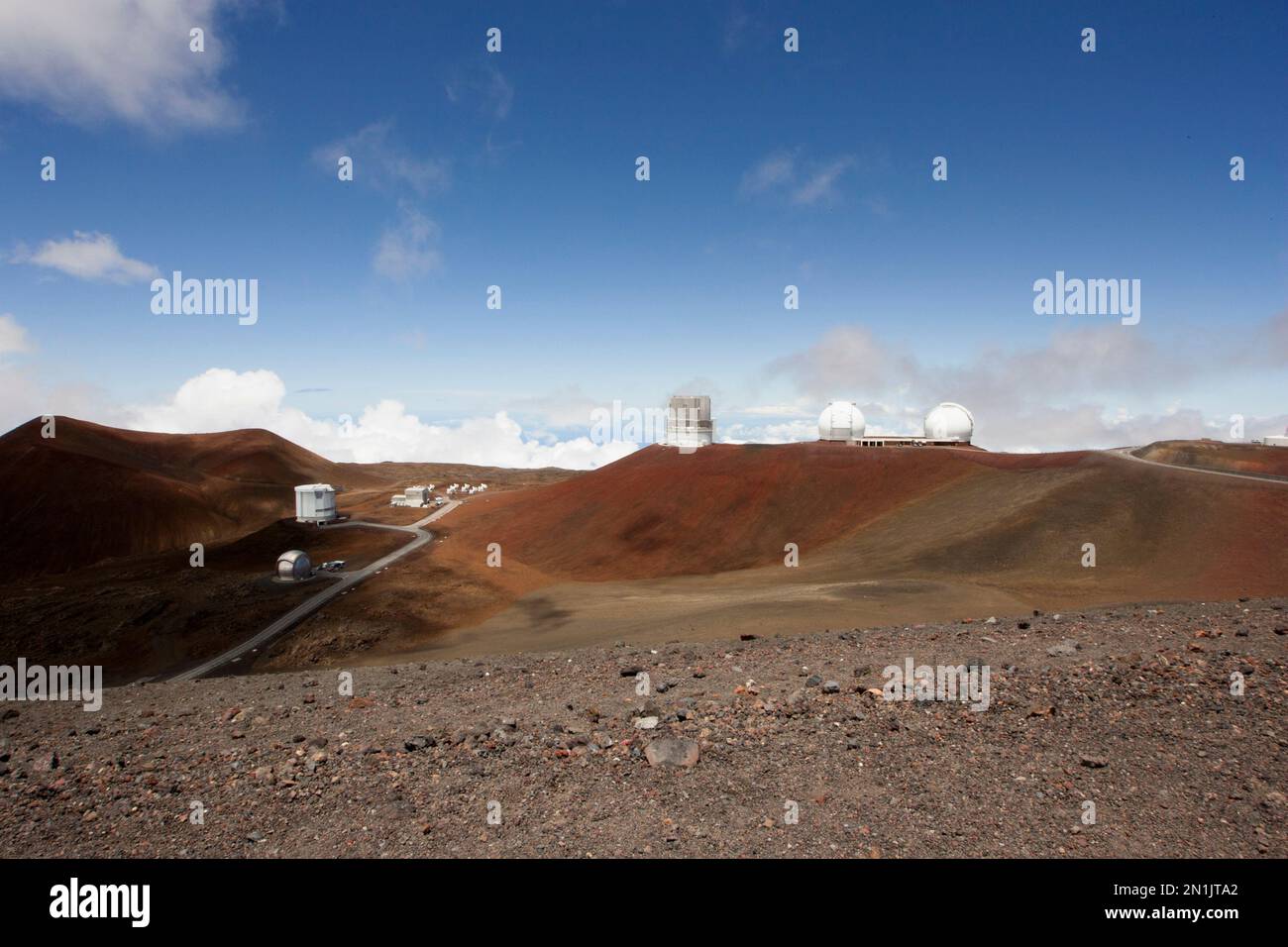 From bottom left, the Caltech Submillimeter Observatory, James Clerk ...