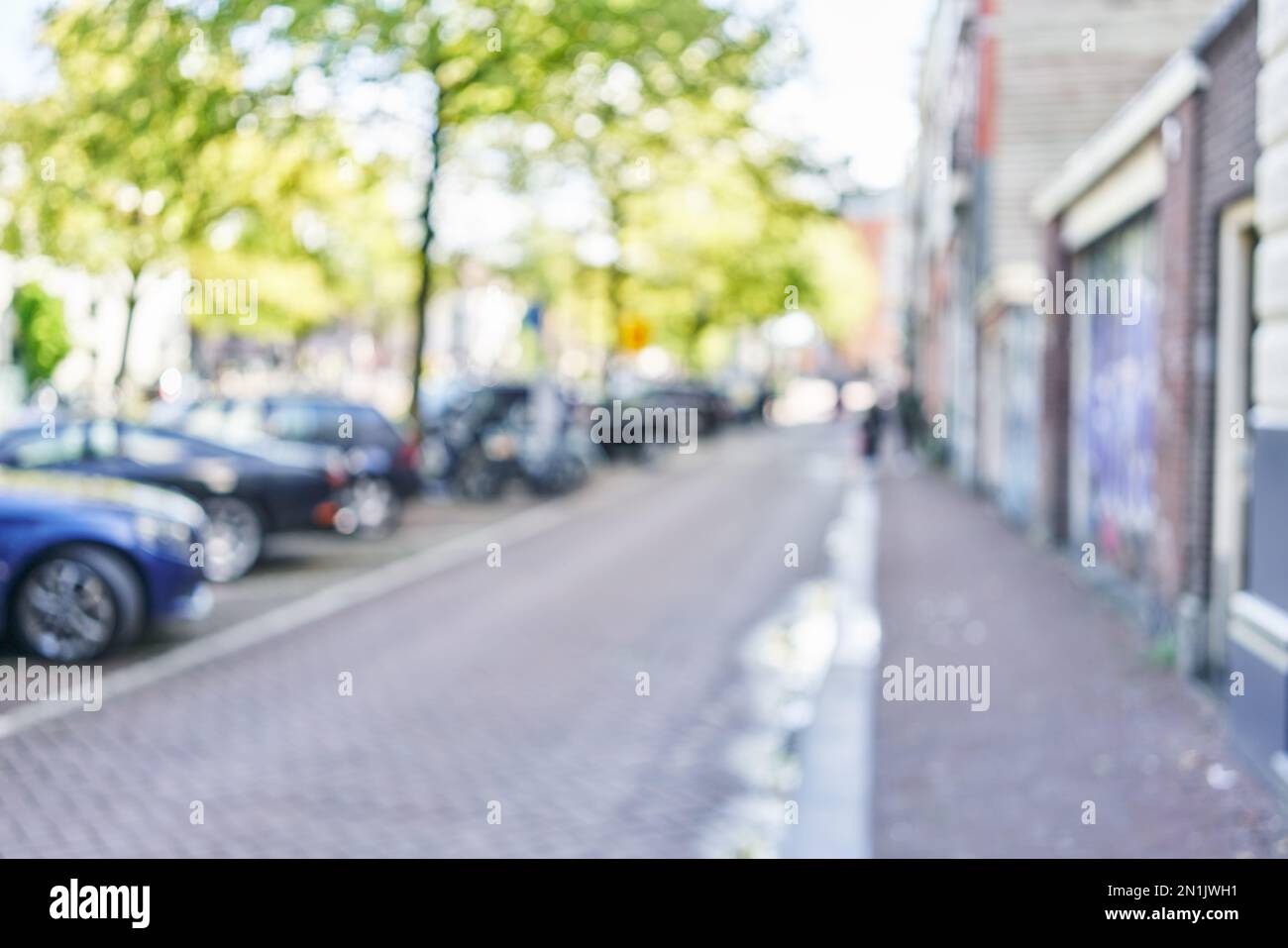 Blurred background of street Stock Photo - Alamy