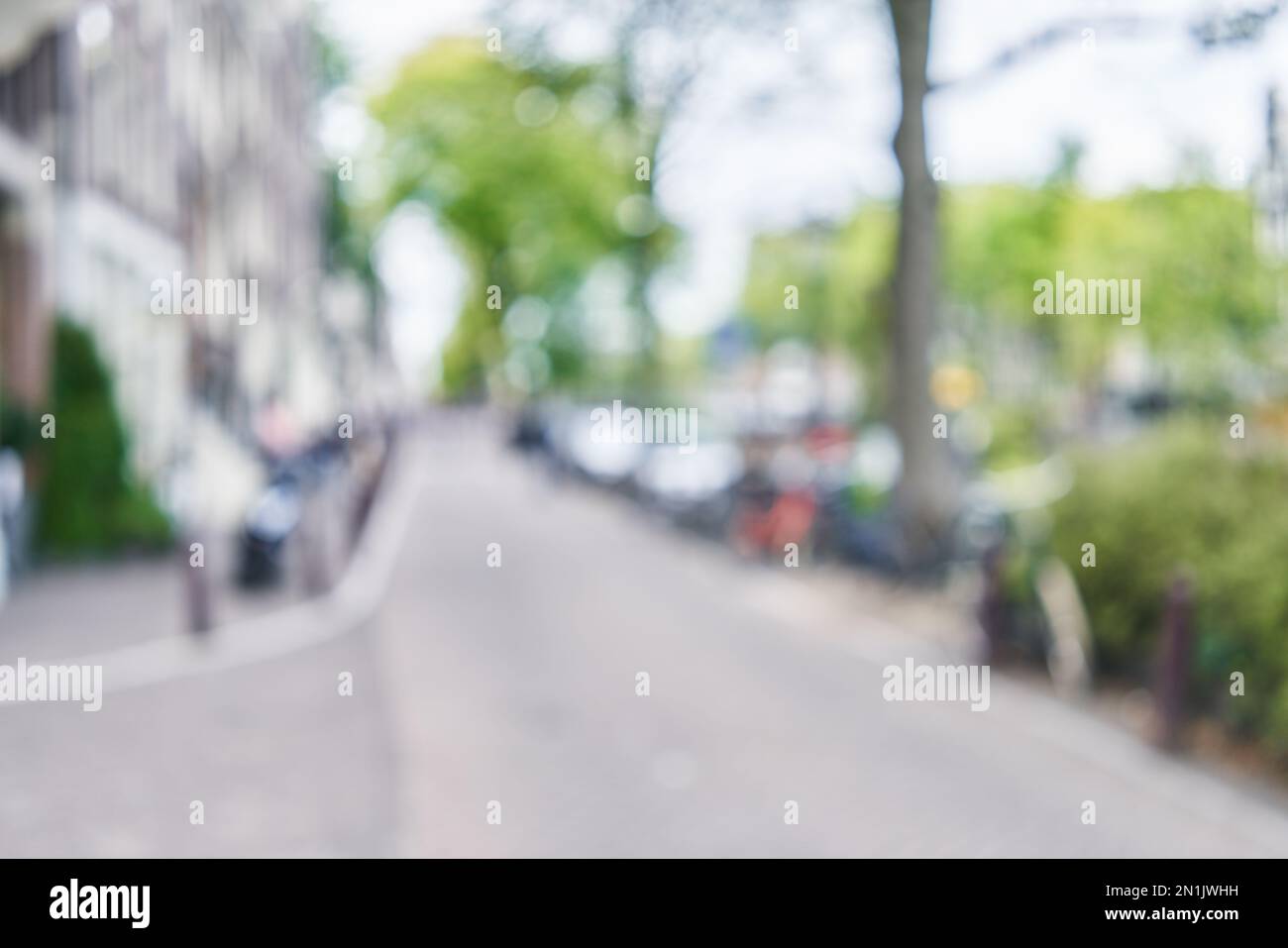 Blurred background of street Stock Photo - Alamy