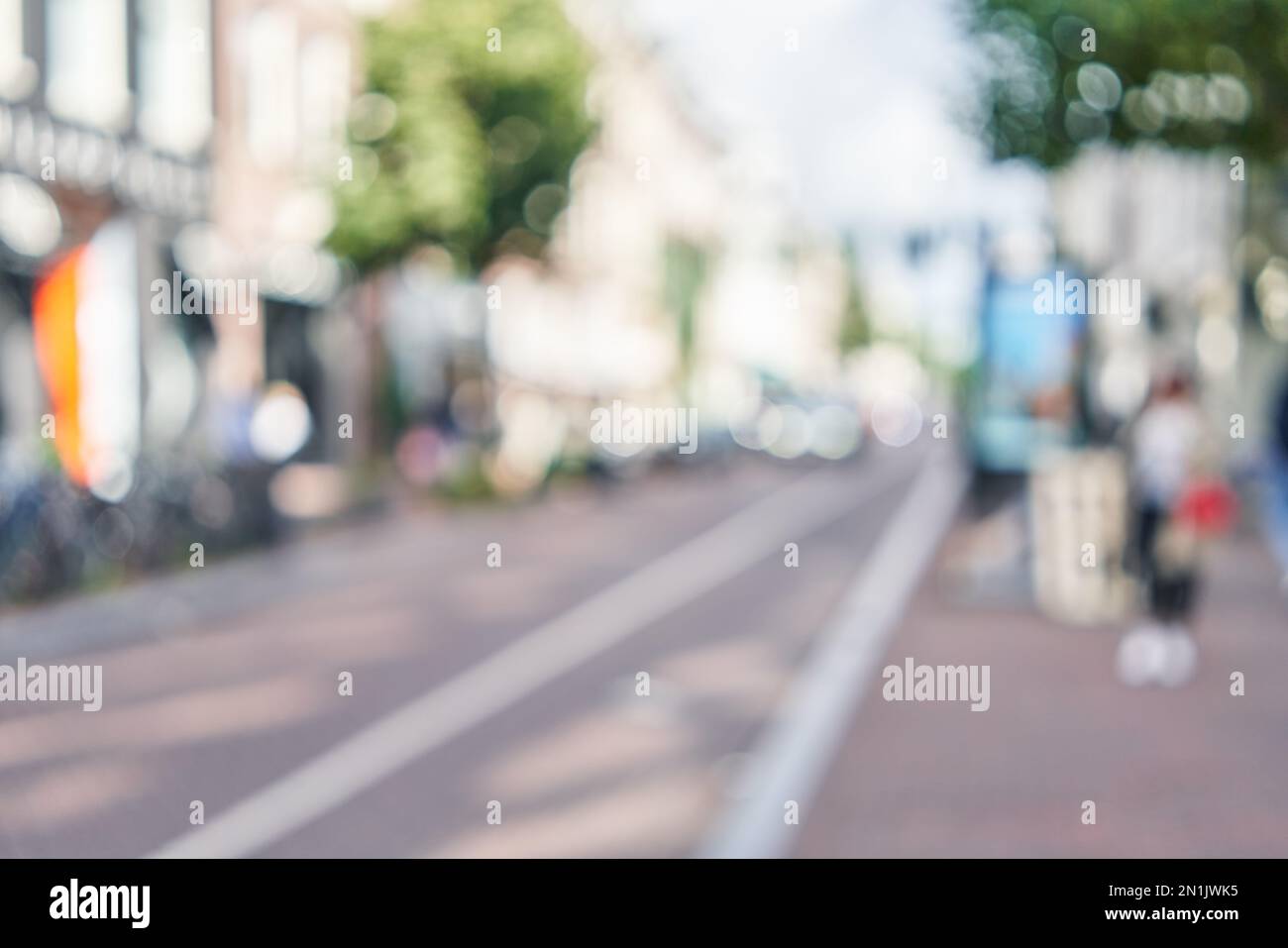 Blurred background of street Stock Photo - Alamy