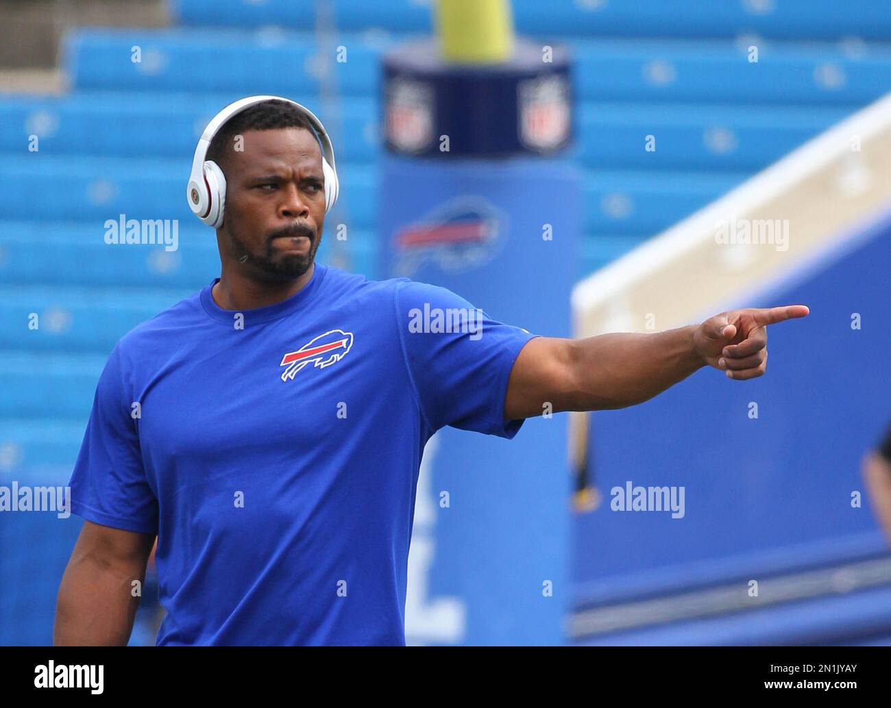 Buffalo Bills running back Fred Jackson walks on the field before a ...