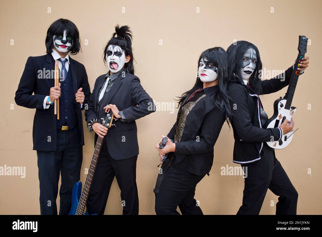 Cosplayers Jaime Gunera, Kathy Canales, Miihel Bonilla, and Nelson ...