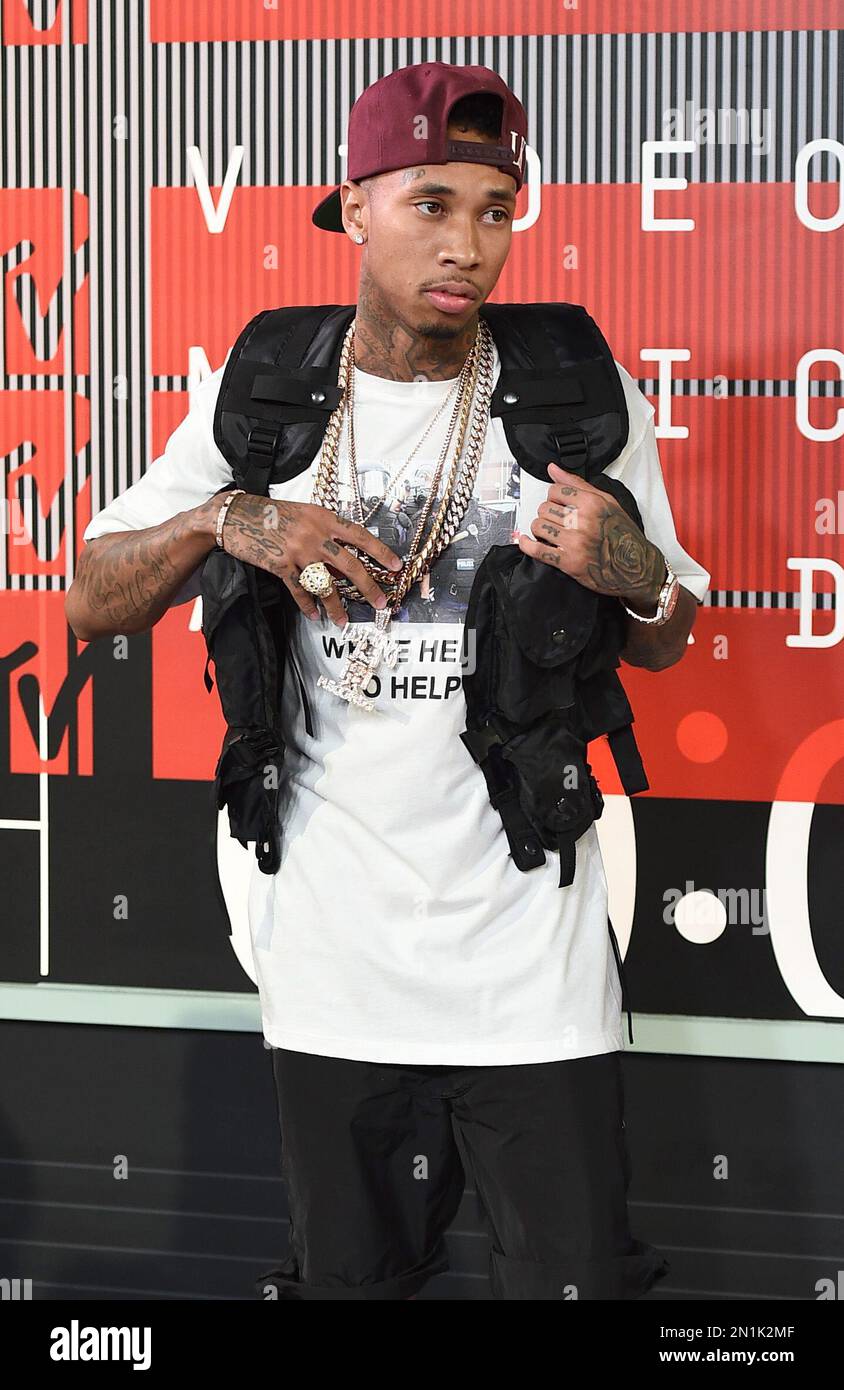 Tyga arrives at the MTV Video Music Awards at the Microsoft Theater on ...