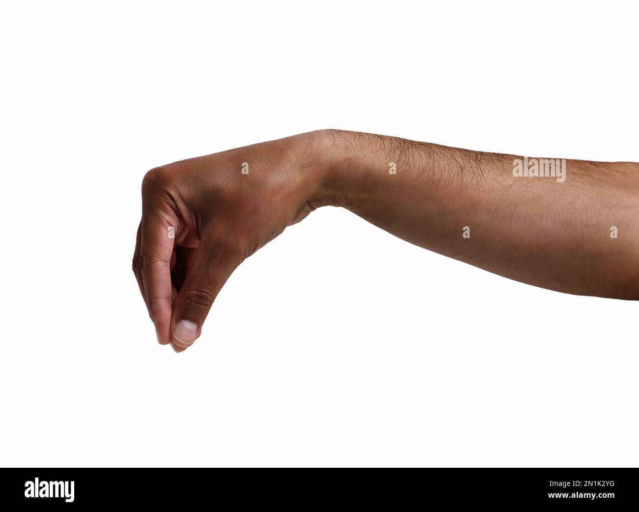 hand of an African man pulling something isolated on white Stock Photo ...