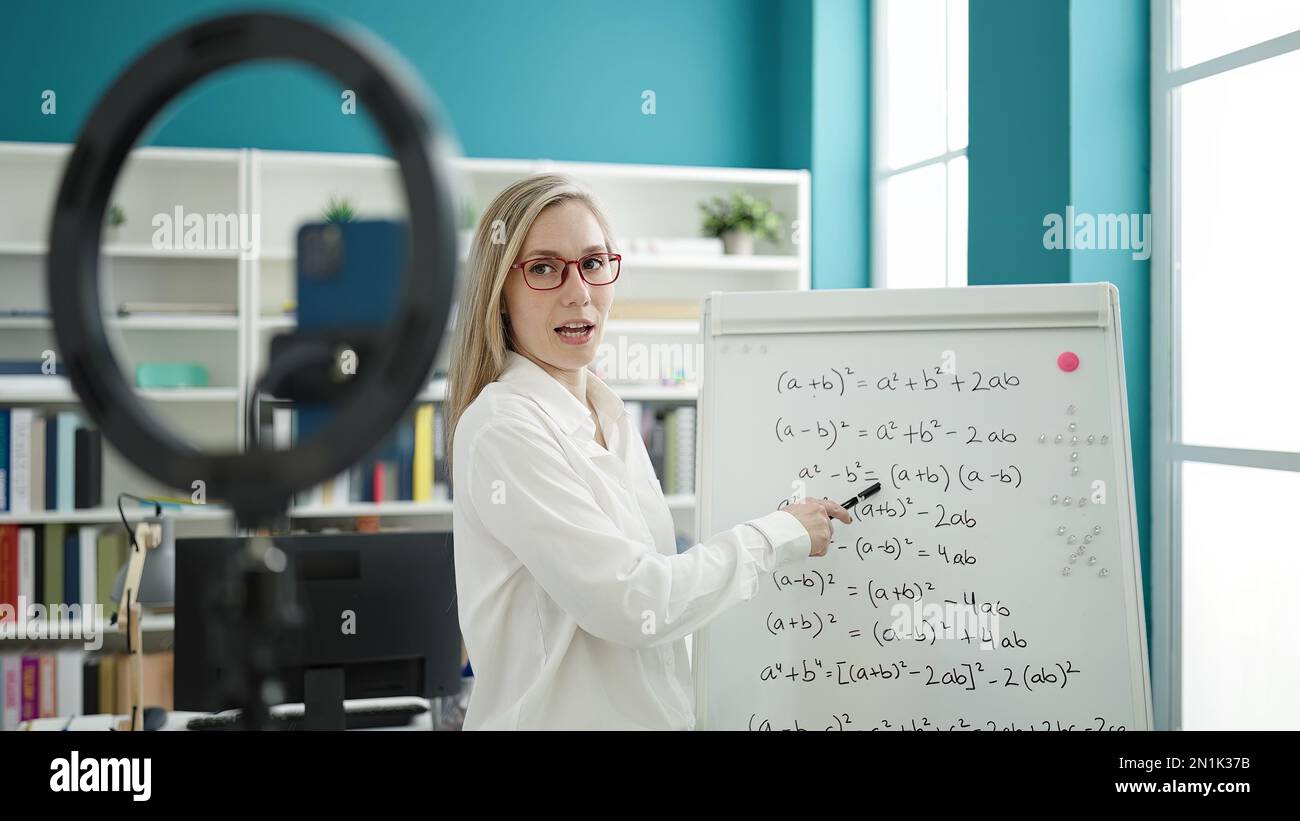 Student studying maths online hi-res stock photography and images - Alamy